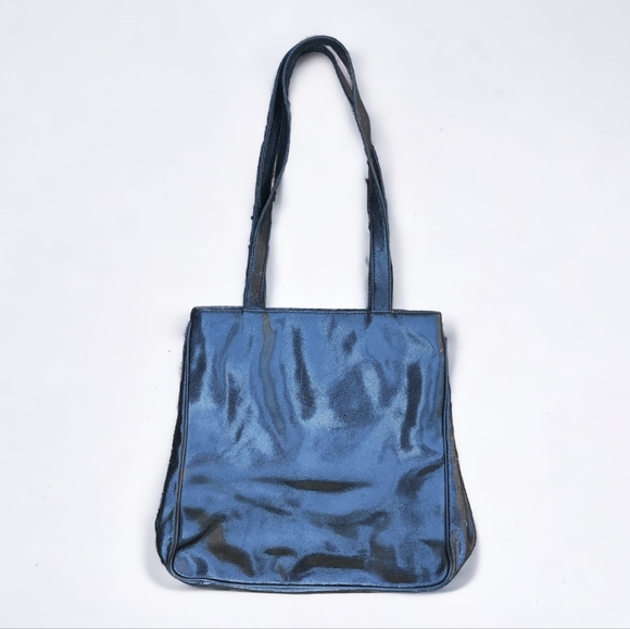 Desmo Italy | Bags | Vintage Desmo Italy Pebbled Leather Black Tote ...